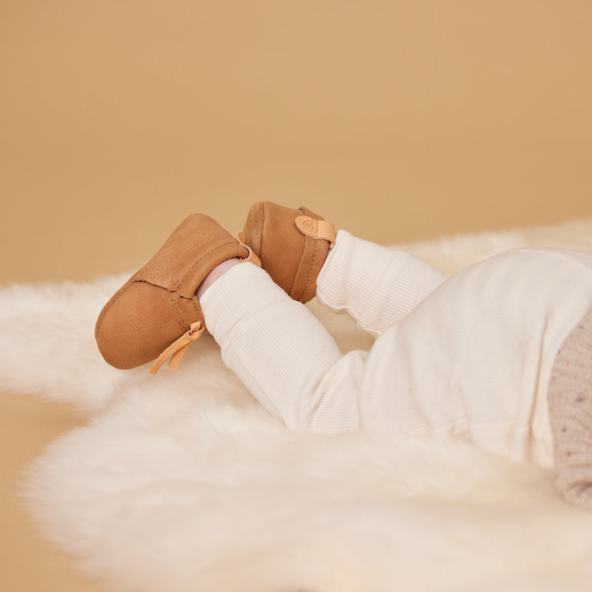 Pretty Brave MOC Baby Shoes | Tan, Size S-XL – PRETTY BRAVE (NZ)
