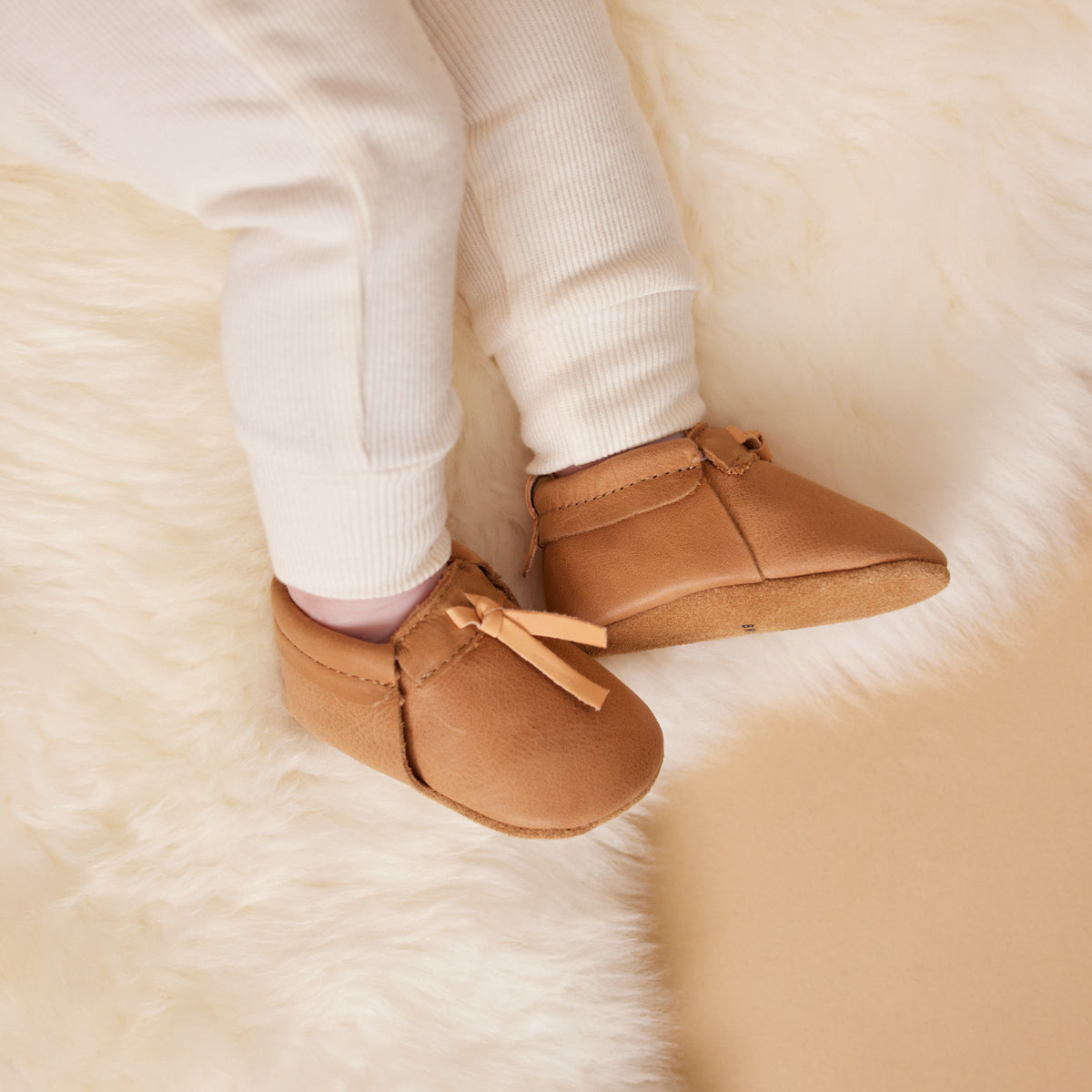 Pretty Brave MOC Baby Shoes | Tan, Size S-XL – PRETTY BRAVE (NZ)